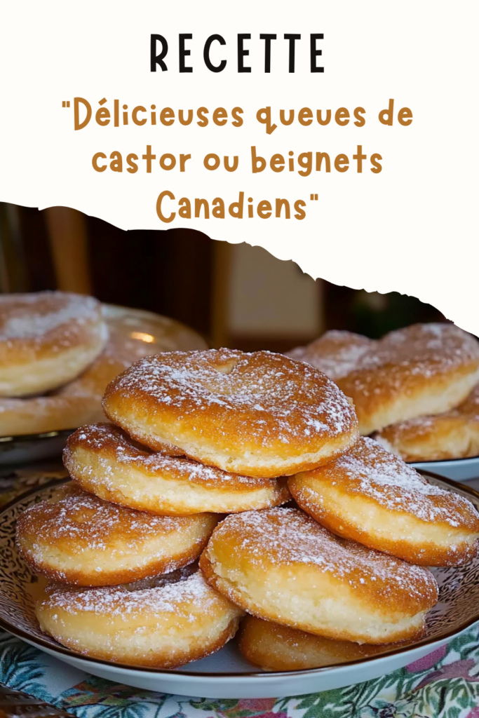 Délicieuses queues de castor ou beignets Canadiens - recettes de charlotte