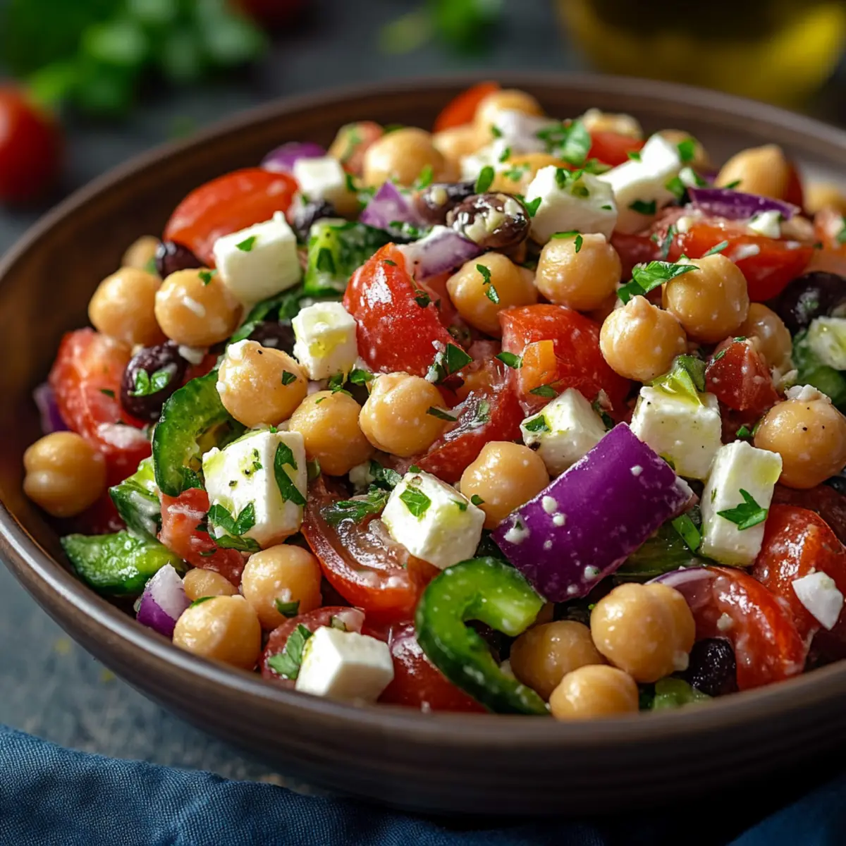 La Meilleure Salade de Pois Chiches à la Grecque: Fraîcheur Assurée ...